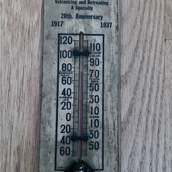 Accents | 1937 Vintage Thermometer With Anniversary Markings 88 Years ...